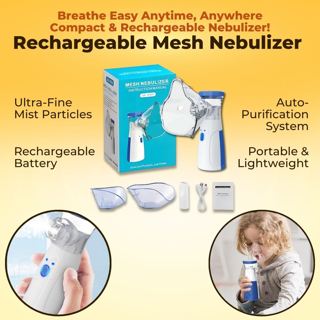 BreatheWell AirPro: The Ultimate Portable Rechargeable Mesh Nebulizer ...